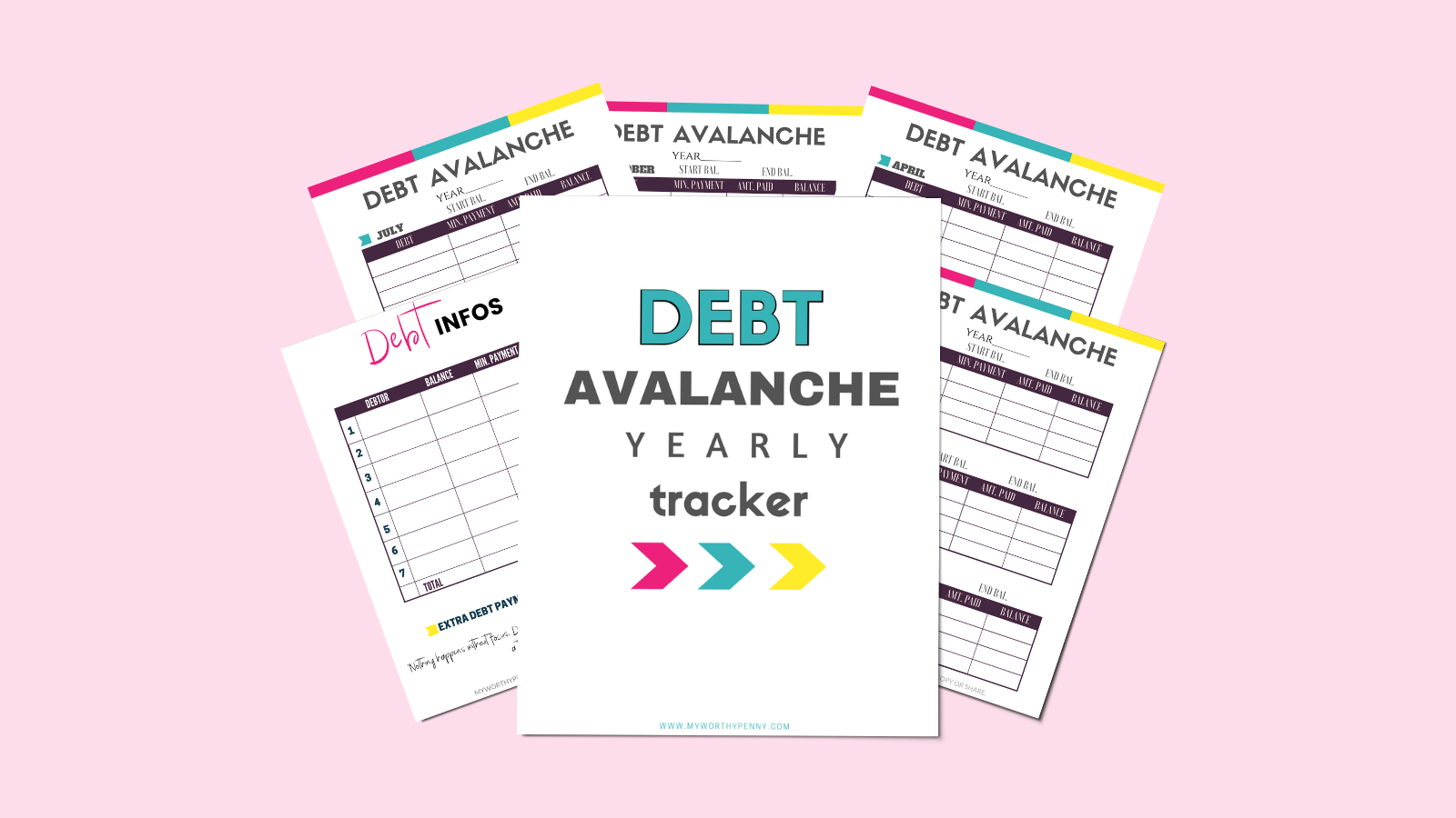 How To Use Debt Avalanche Tracker To Pay Off Debt Fast - My Worthy Penny