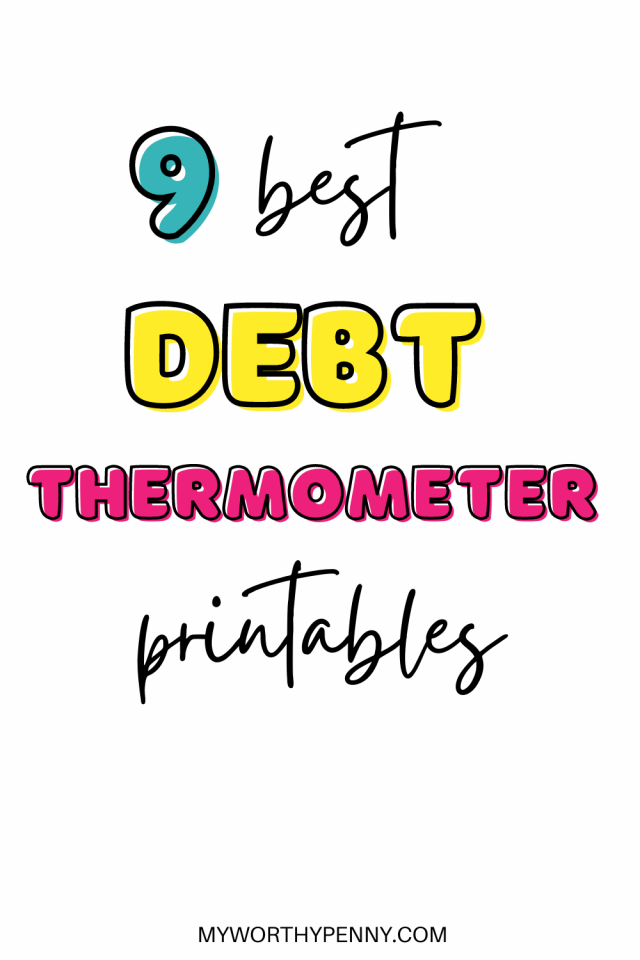 9 Best Customizable Debt Thermometer Printables To Inspire Your Debt ...