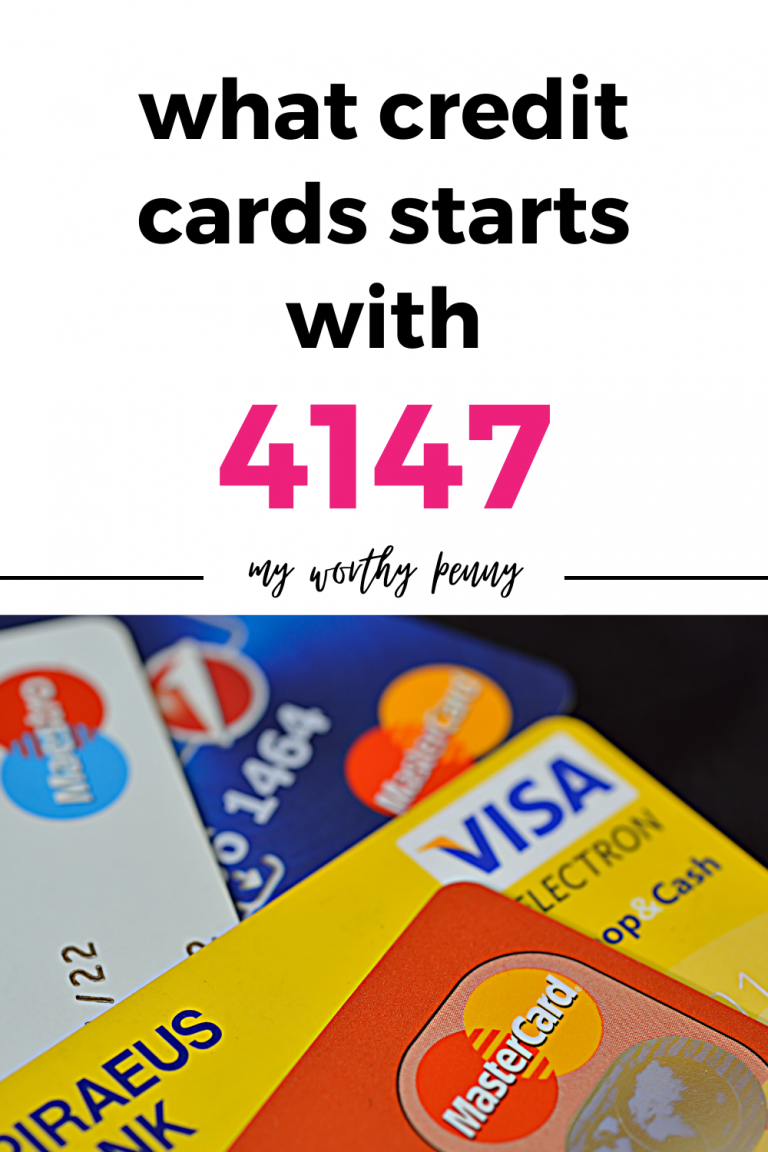 What Credit Card Starts With 4147? - My Worthy Penny
